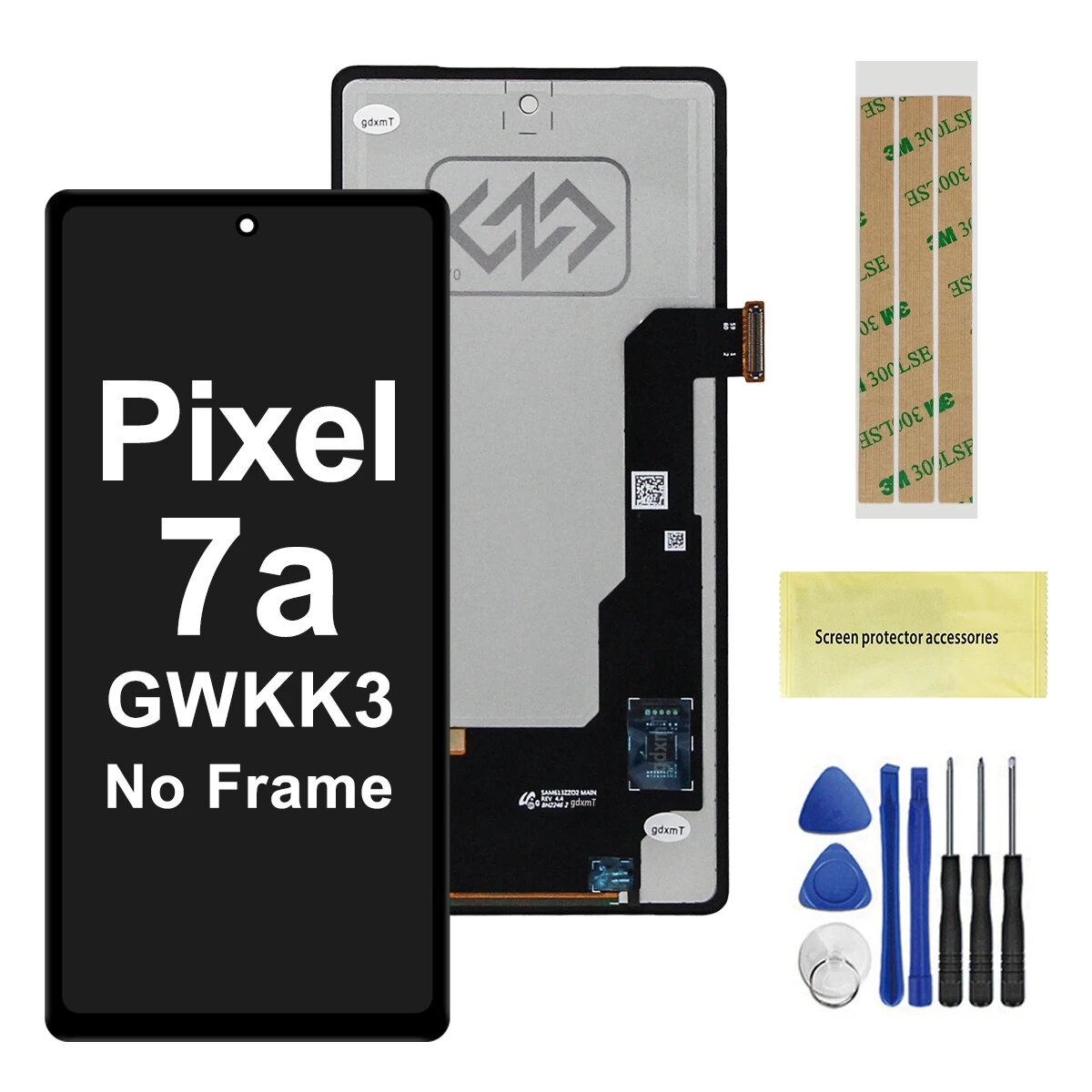 Дисплейный Модуль (LCD) С Тачскрином Для Google Pixel 7A, Совместимый С Моделями GWKK3, GHL1X, G0DZQ, G82U8