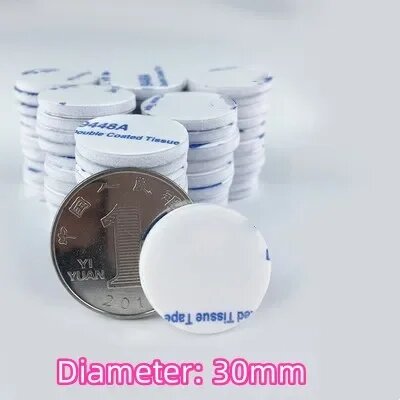 Двусторонний скотч, черный белый white 30mm