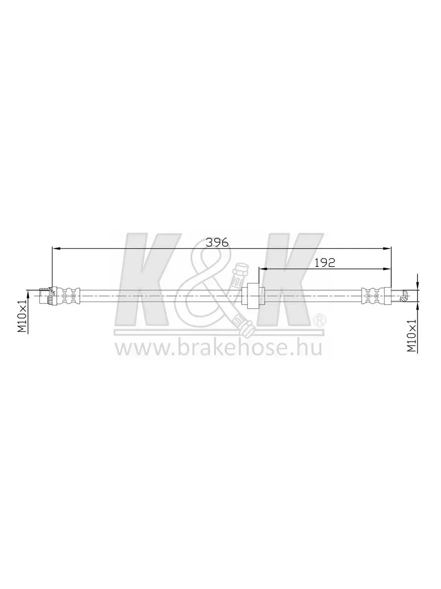 Шланг тормозной Renault Scenic 1.9D dTi K&K