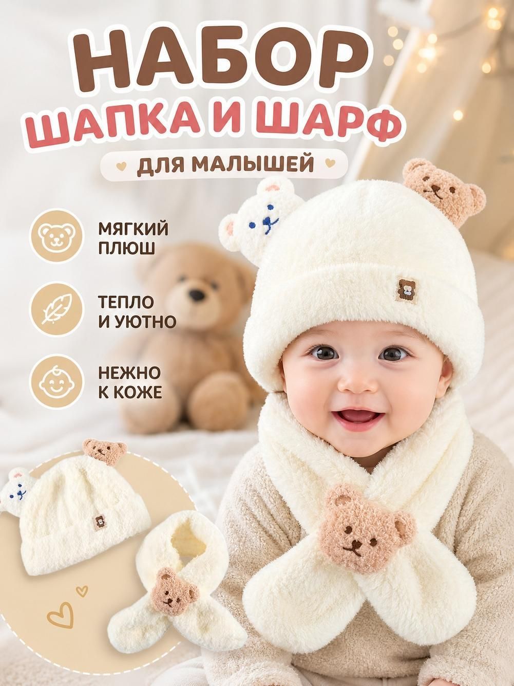 Шапка Осень-зима 2026 для детей
