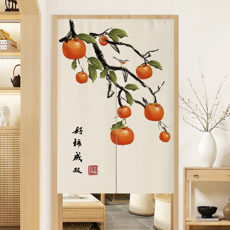 Новая китайская штора в стиле 2025 с иероглифом «Фу», водонепроницаемая и устойчивая к пятнам, для спальни, прихожей и гостиной.