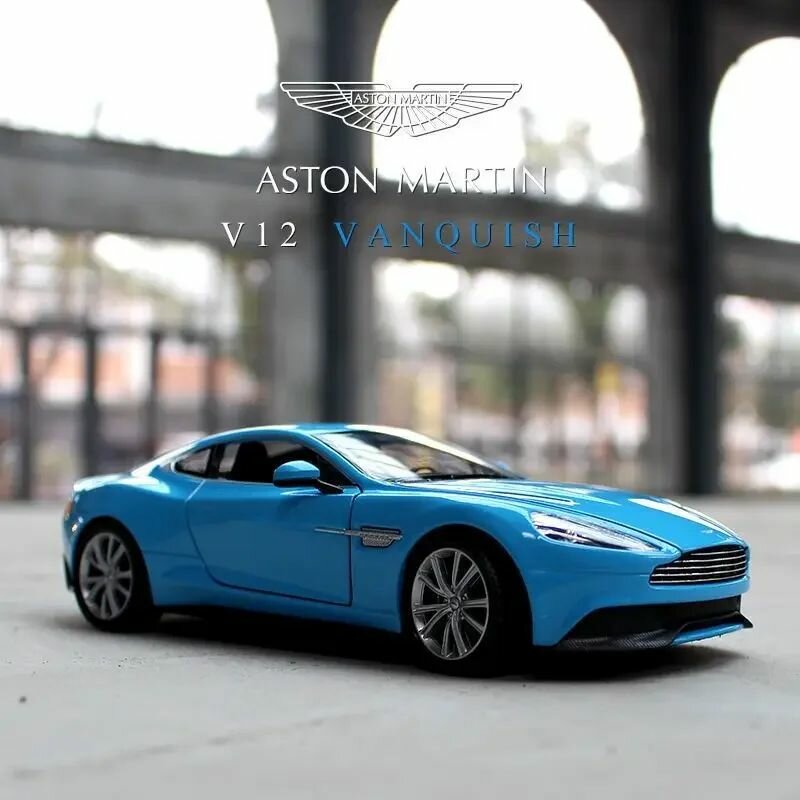 1:24 Aston Martin VANQUISH Alloy Car Model, Металлическая модель автомобиля, мальчик игрушечный подарок, хобби коллекция