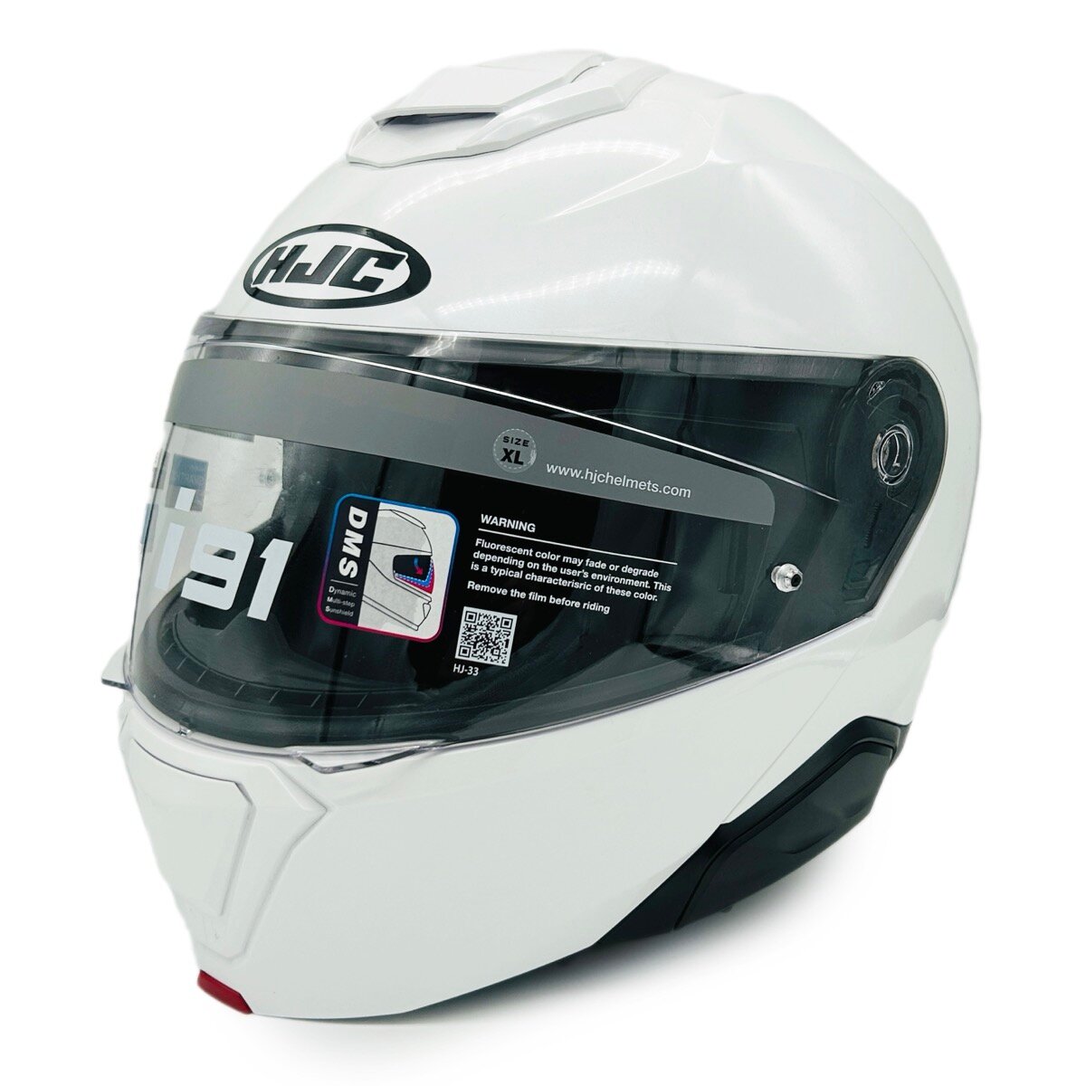 Мотошлем HJC I-91 PEARL WHITE. XL. Белый