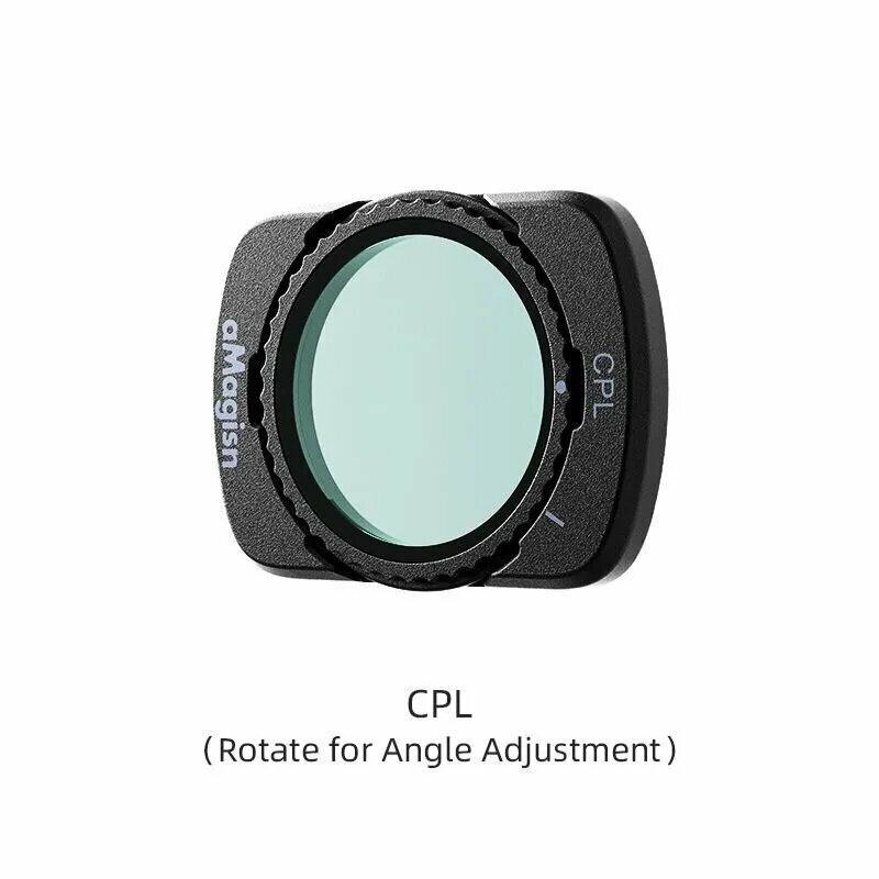 AMagisn Комплект магнитных фильтров CPL, совместимый с Pocket 3 Регулируемый поляризационный фильтр Матовый черный цвет