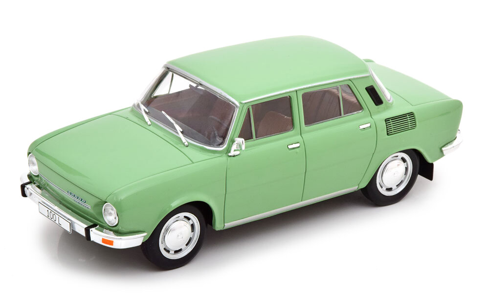 Модель коллекционная WHITEBOX Skoda 100 l 1974 green