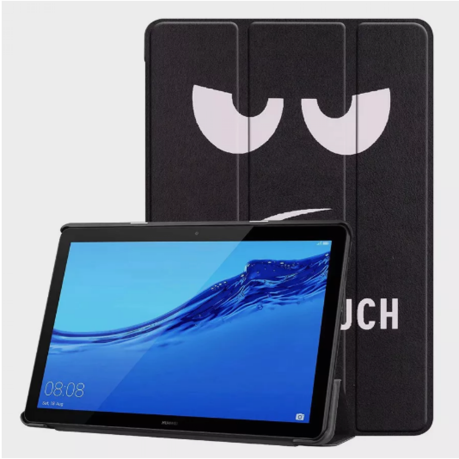 Защитный чехол MyPads для Huawei MediaPad T5 10 с дизайном 'Не трогай меня' и вырезами под все кнопки