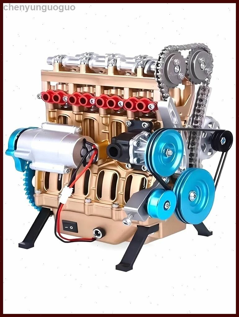 BESTSKY Сборная модель двигателя V8 с металлическими деталями для взрослых и детей от 12 лет