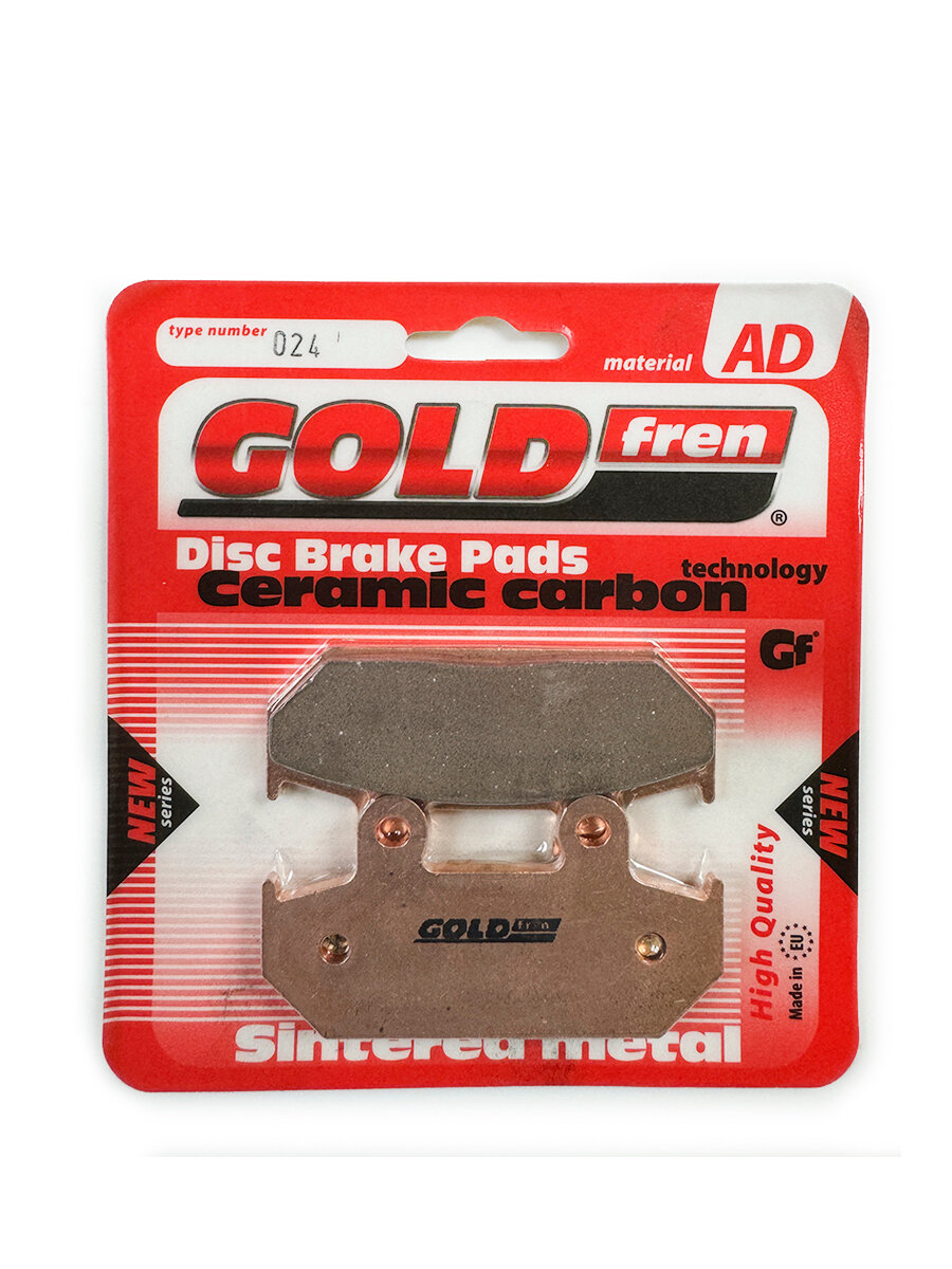 Колодки тормозные GOLDfren 024 AD кросс TRW MCB624, SBS 600, EBC FA 124/2, Ferodo FDB 663,452 R оригинал