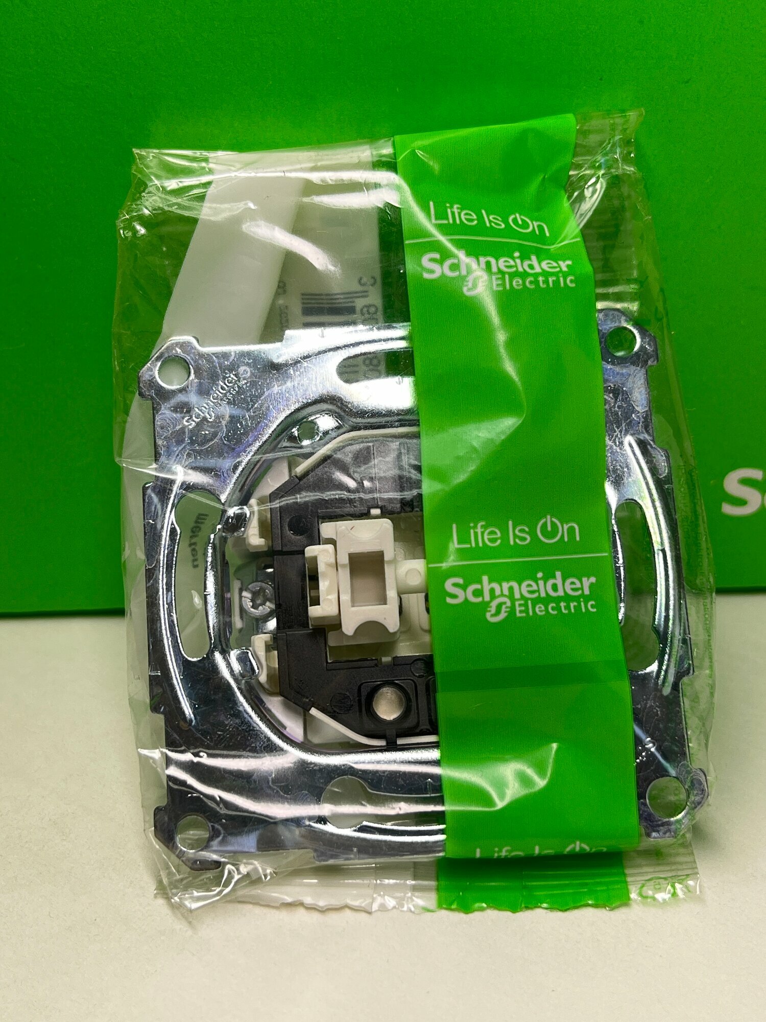 Механизм выключателя Schneider Electric Merten двухклавишного с индикацией, 10 А MTN3105-0000