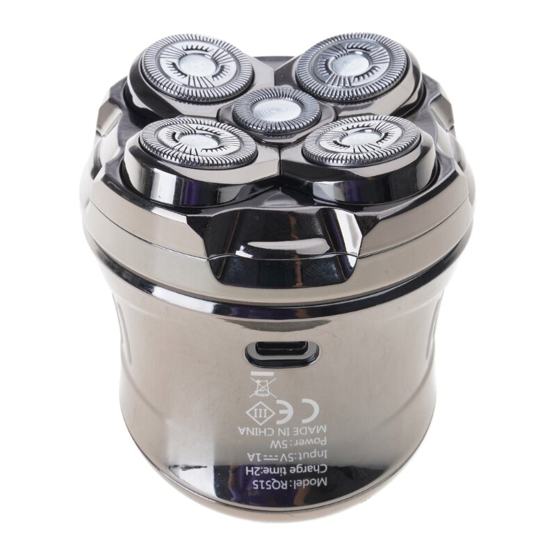 Мощный электрический станок для бритья с 5 Плавающими головками, Моющаяся Маленькая Бритва для бороды, Подходящая для офиса и путешествий