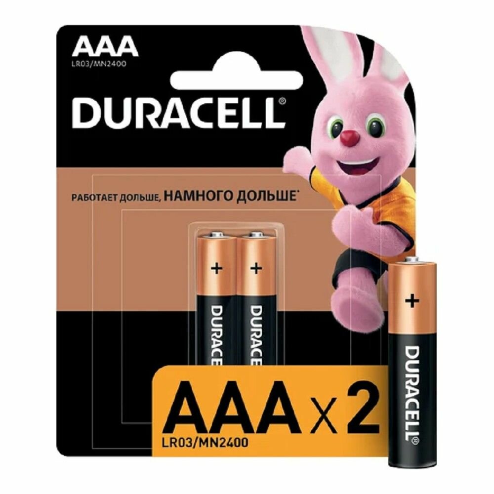 Duracell Батарейки LR03 - 2BL BASIC CN 24 96 14592 2 шт. в уп - ке