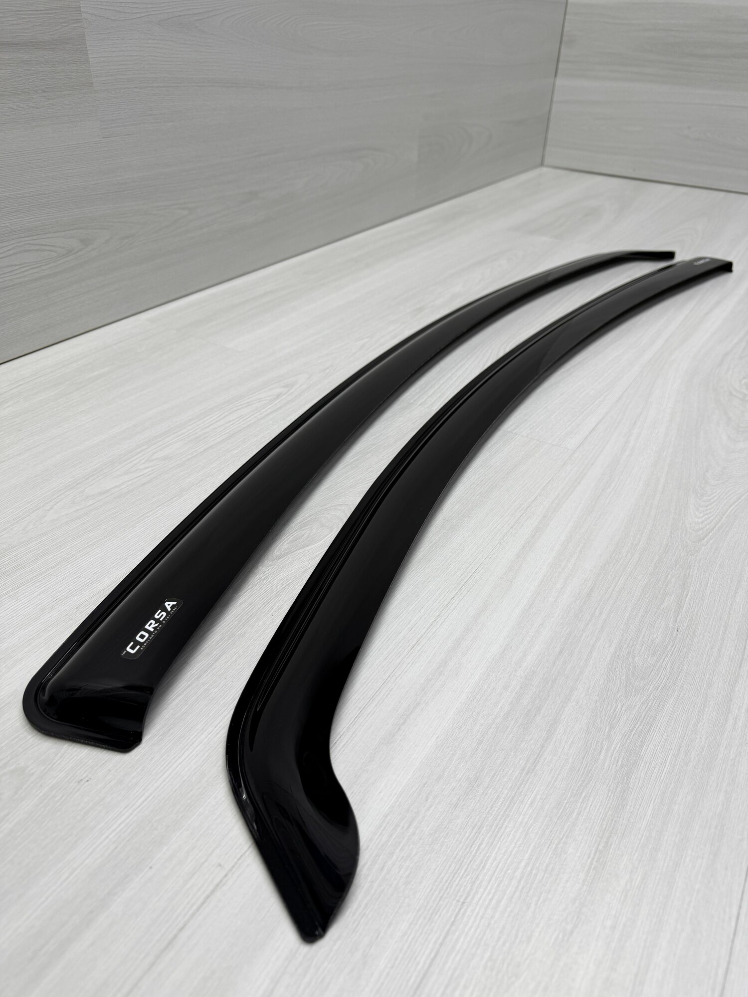 Дефлекторы (ветровики) окон на Opel Corsa D 3 двери 2006-2016 (Опель Корса)