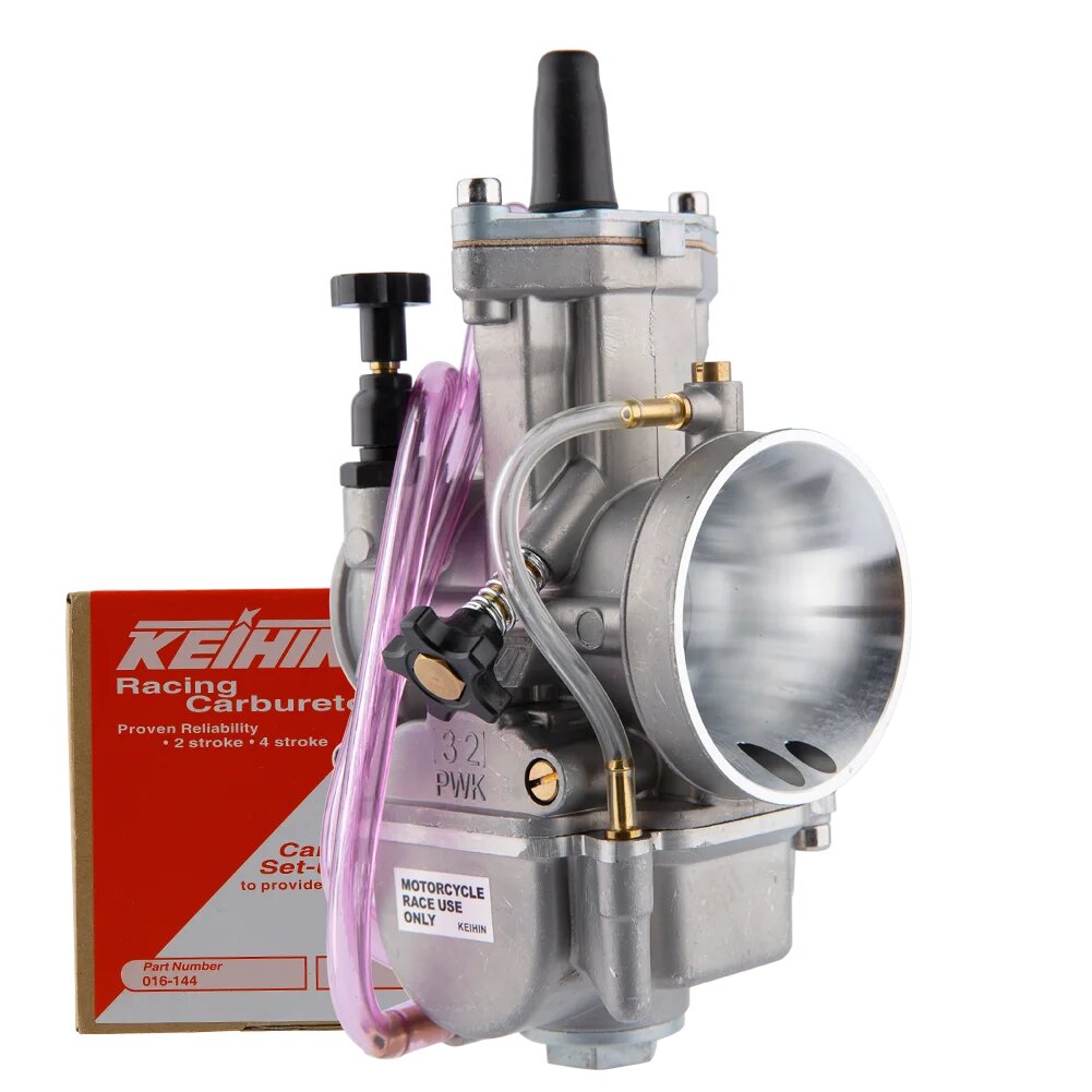 Карбюратор Keihin PWK Для Мотоциклов С Плоским Дросселем 24-34 Мм, Подходит Для 2-тактных И 4-тактных Скутеров, Квадроциклов
