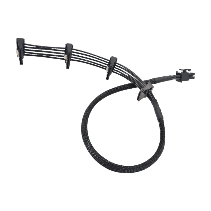 6-контактный силовой кабель для блоков питания X-1250XM2 X-1050XM2 с 4 разъемами и нейлоновой оплеткой длиной 50 см