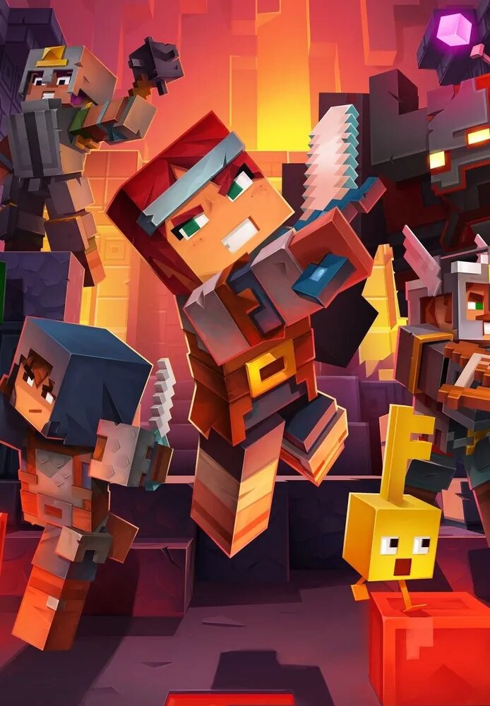 Алмазная Картина "Minecraft (Майнкрафт)" 30х40 См Алмазная Вышивка / Картина Стразами Подарков