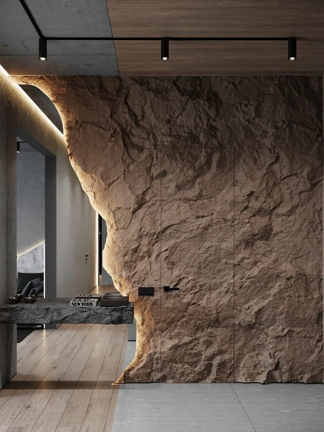 Гипсовая 3D панель Скала 50*100 6 шт. 3 кв. м.