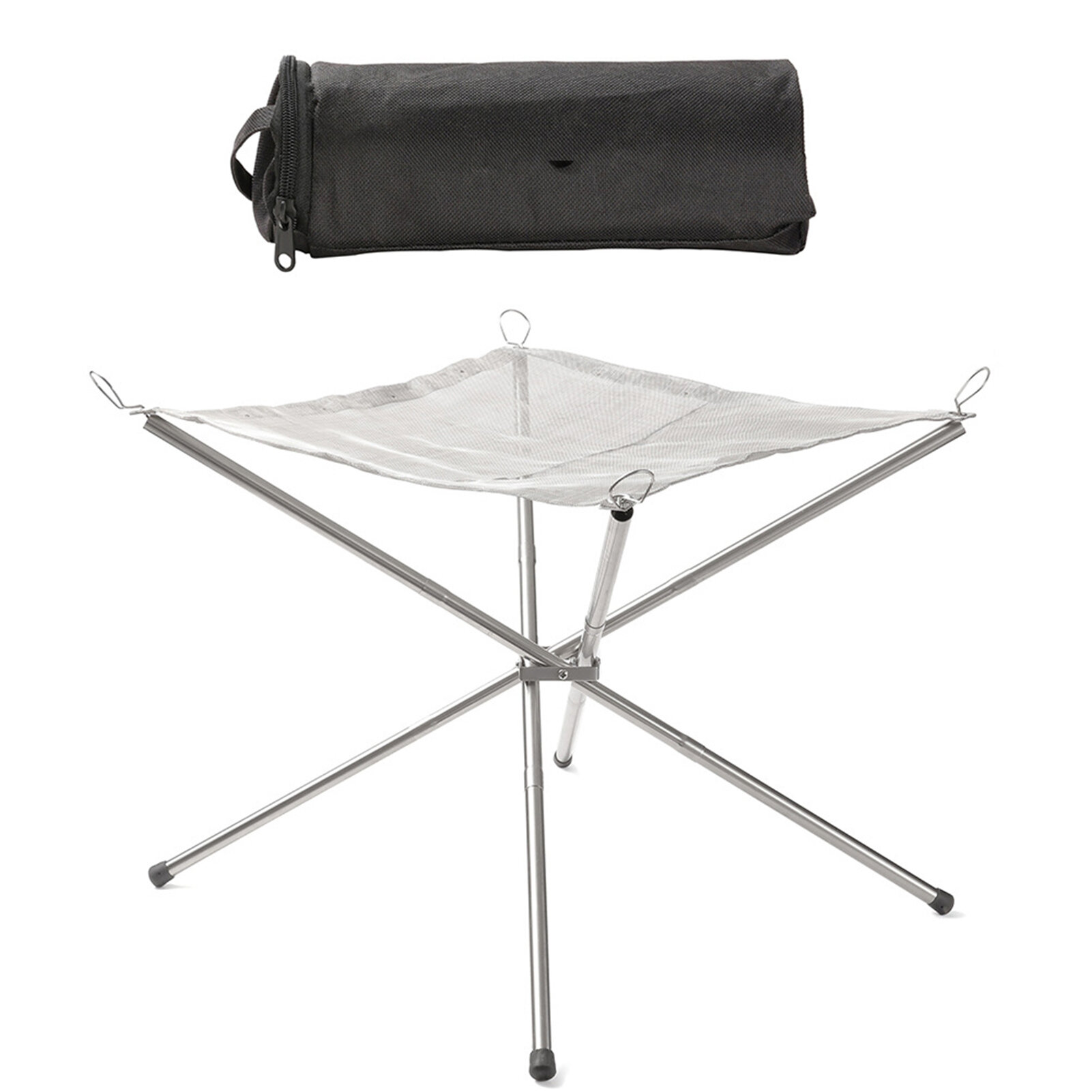 Мангал из нержавейки разборный, портативный, для дров и угля