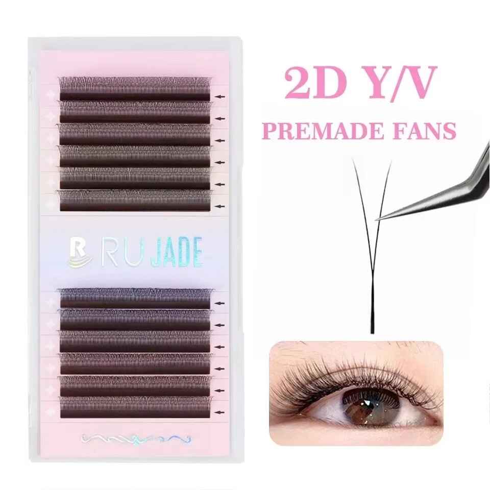 Лashrujade 3D 4D 5D У-образные накладные ресницы C, 13 мм, 2D Y Lash