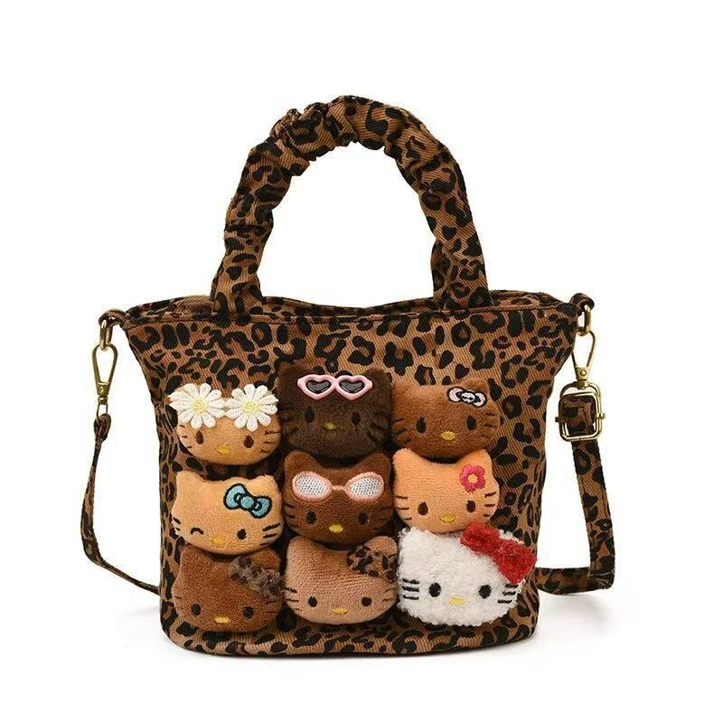 Tote с леопардовым принтом vintage с застежкой-молнией для повседневных прогулок и хранения леопард