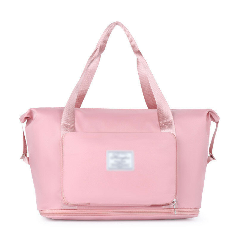 Casual travel duffle with dry wet sections and light carrying for fitness and weekend getaways brand unknown, pink