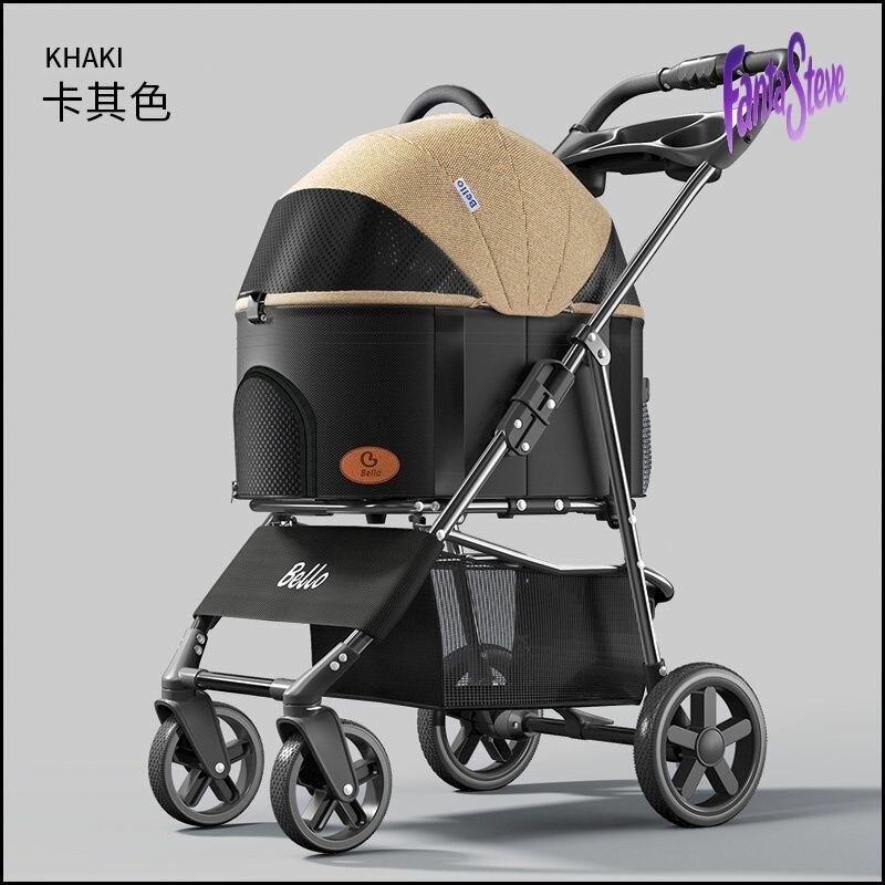 Bello последняя модель коляска для кошек собак, домашних животных передние колеса поворотные съемные складные максимальная грузоподъемность 12 кг