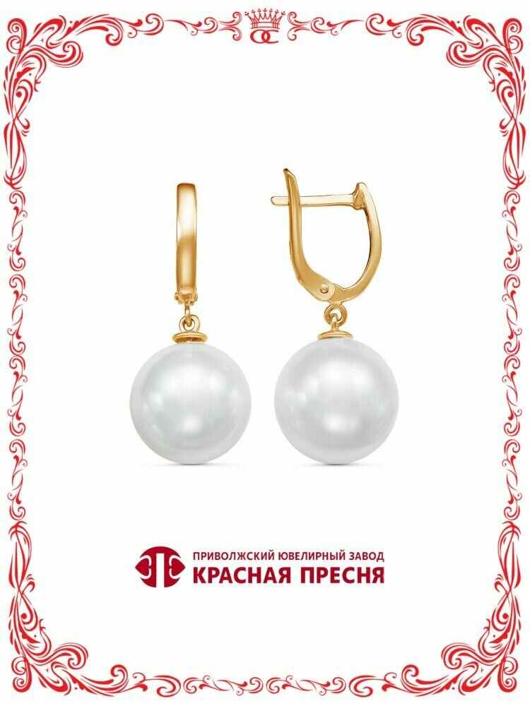 Серьги, жемчуг имитация