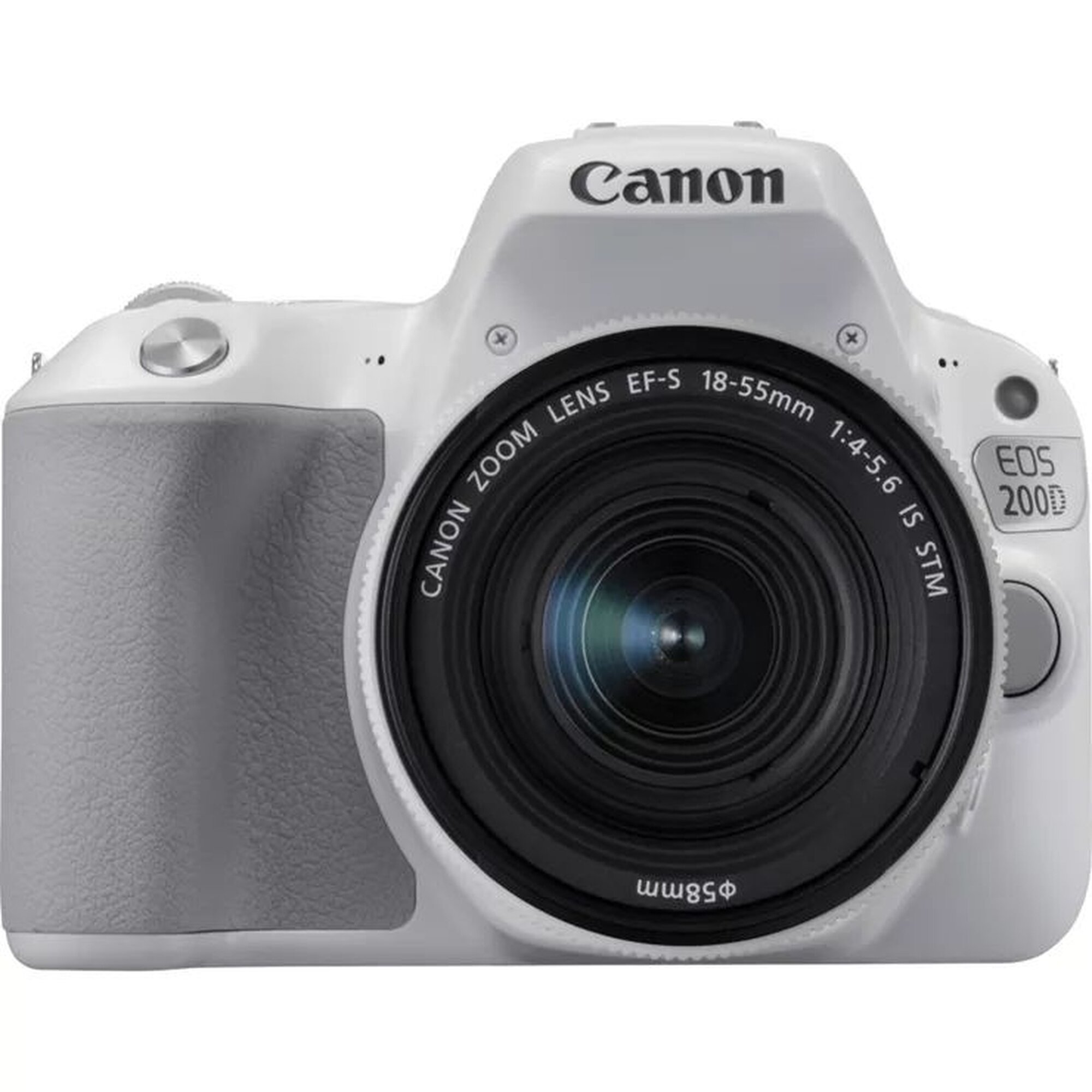 Фотоаппарат Canon EOS 200D, с объективом 18-55mm IS STM, белый