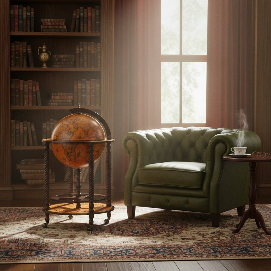 Глобус-бар напольный Одиссея