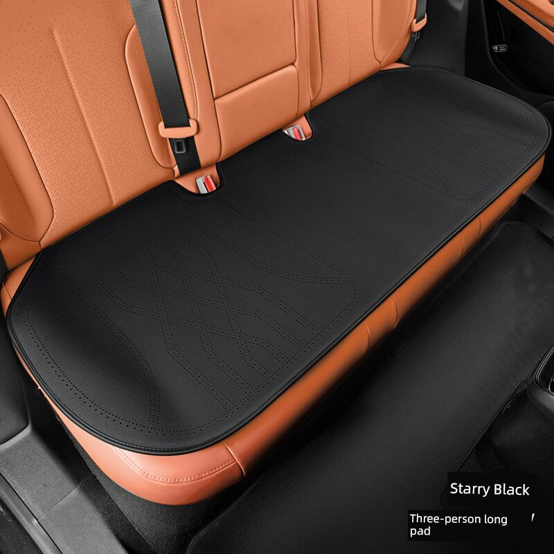 Сиденья для задних сидений BYD Seal 07 EV 3-местные полукруглые дышащие перфорированные черные все сезоны автоткань