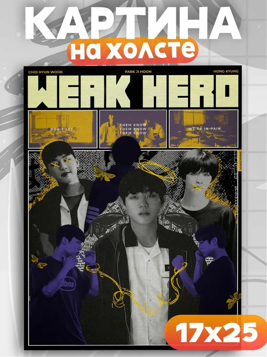 Картина на стену Слабый Герой дорама