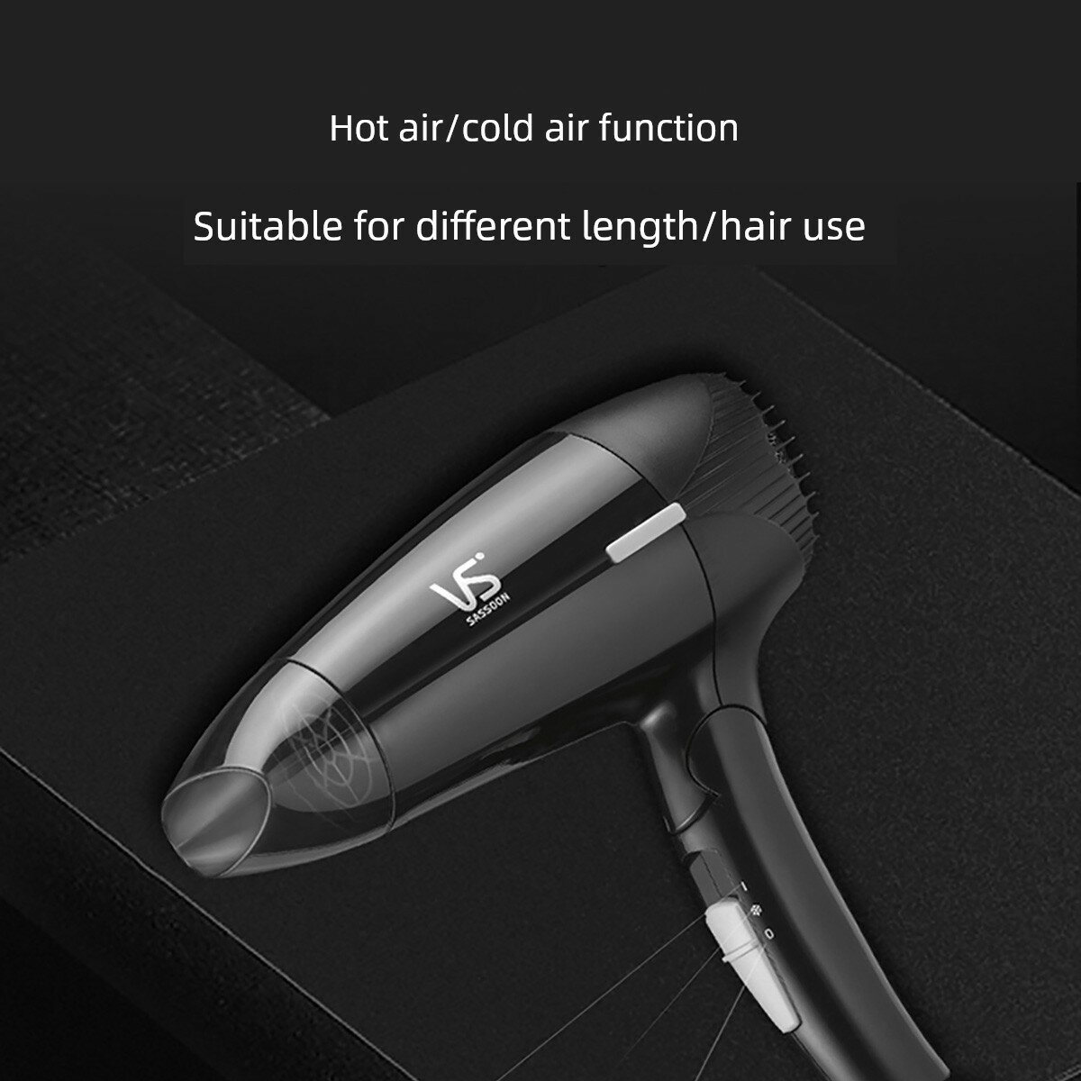 Vs Sassoon фен 1200 Вт домашний мини-мощный компактный складной портативный фен с постоянной температурой для