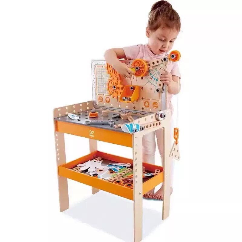 Hape Супер Научная Физическая Эксперимент Стол - Образовательная Игрушка с 100+ Элементами для Детей