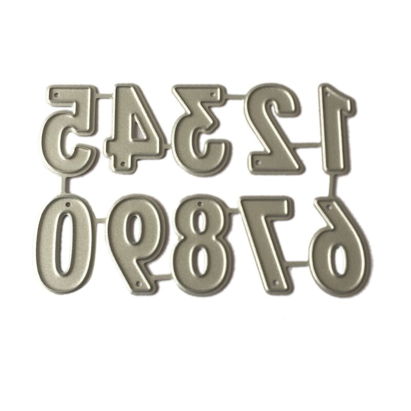 Number Metal Cutting Dies Stencil DIY Scrapbooking Embossing Paper Card Decor