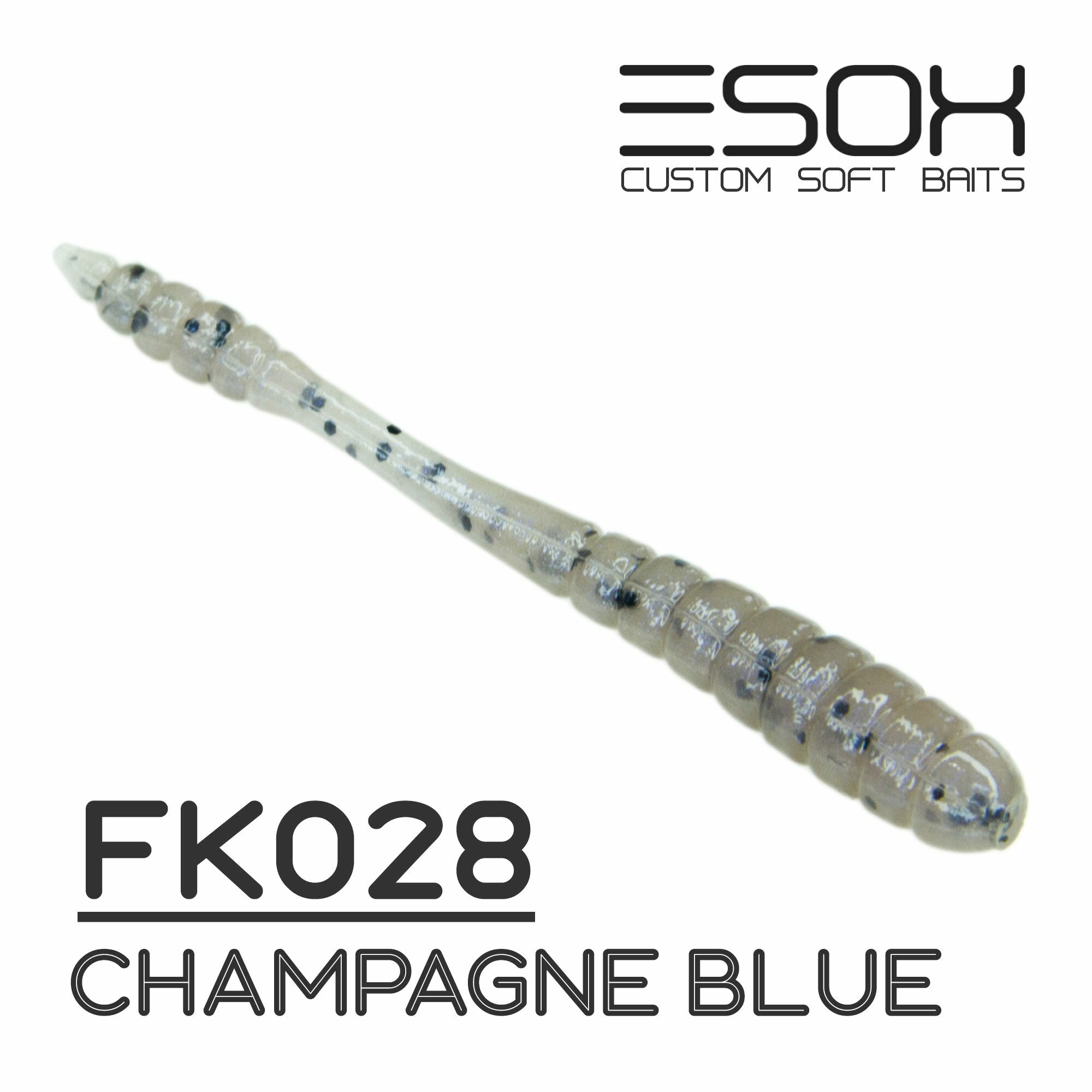 Мягкая приманка для рыбалки ESOX FK Worm 2" (51мм) 10шт.