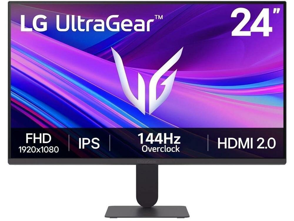 LG UltraGear 24G411A-B, 1920x1080, IPS, 144Гц, 1хHDMI, черный [24g411a-b. aruz]