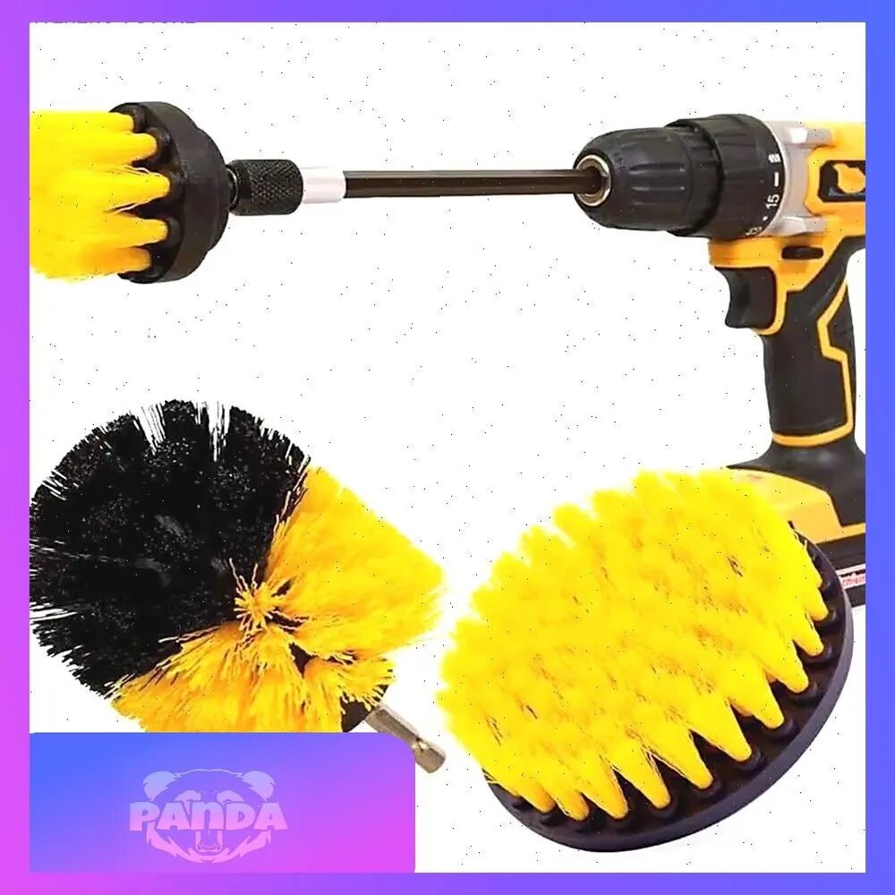 Набор насадок щеток на дрель и шуруповерт для химчистки, уборки и полировки 3в1