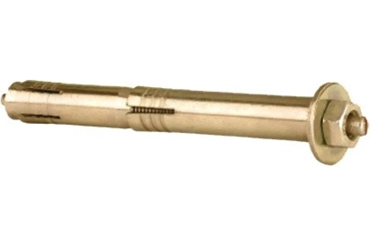 Анкерный болт с гайкой STARFIX M6x10x150 мм из стали жёлтопассивированный для сквозного монтажа к бетону, природному камню и полнотелому кирпичу