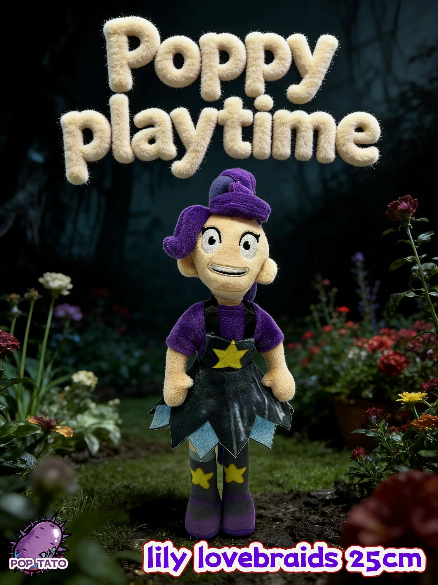 Мягкая игрушка Лили Лавбрейдс из игры Poppy Playtime, 25 см