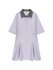 Платье MSGM Button-down striped collared cotton dress, размер 12 лет, Синий прин...