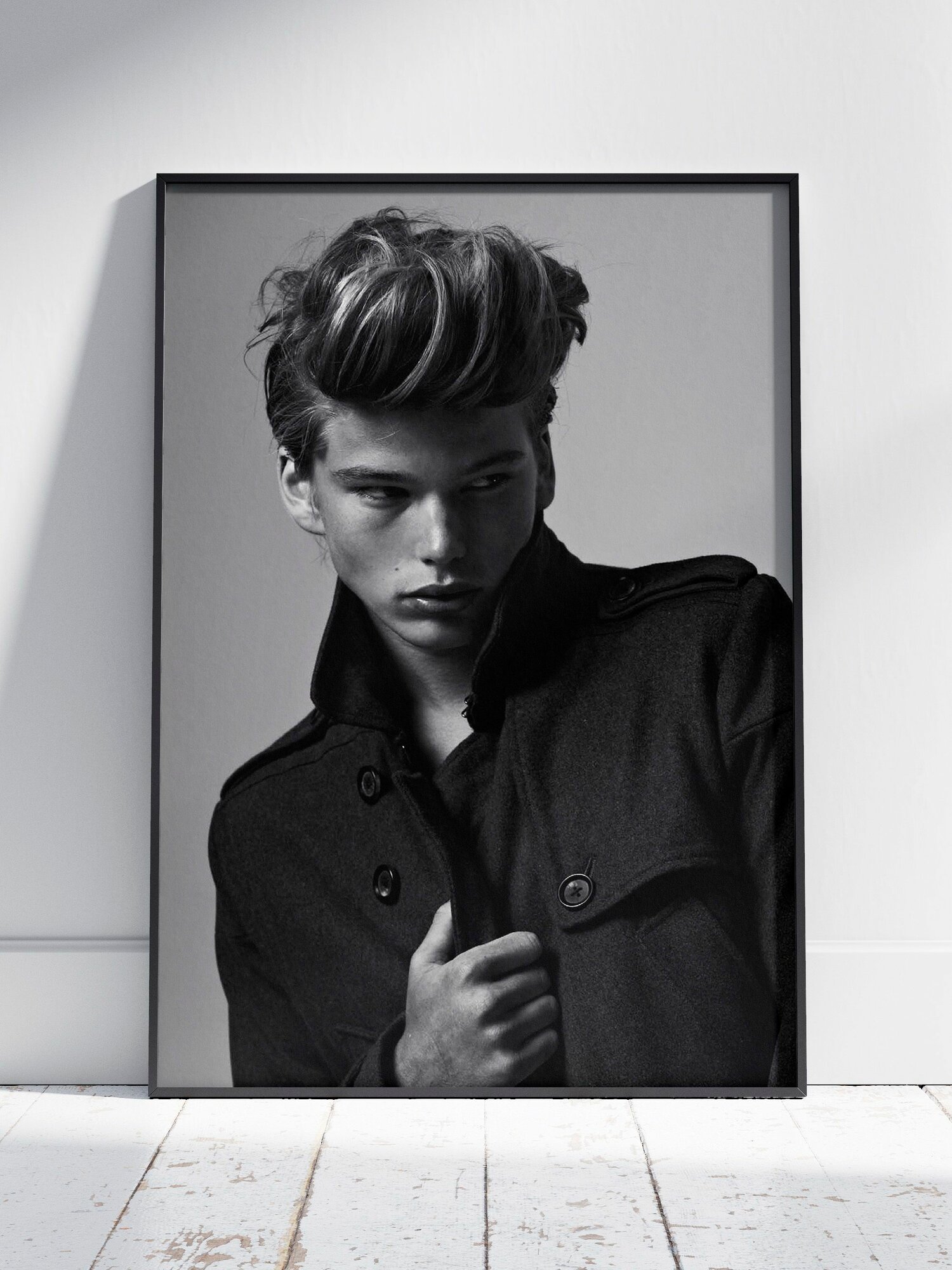 Плакат на стену для интерьера Джордан Барретт (Jordan Barrett 34) - Постер по модели, бренду и моде формата A4 (21x30 см)