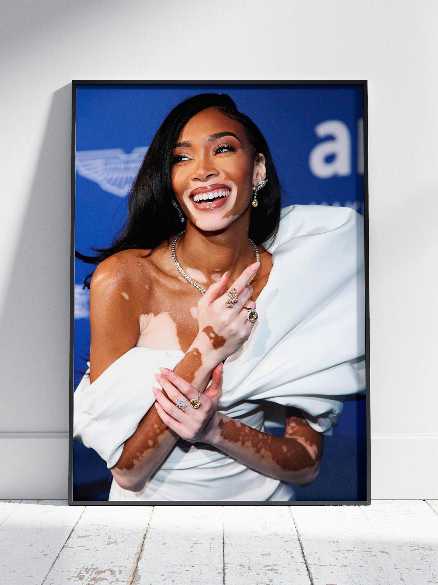 Плакат на стену для интерьера Винни Харлоу (Winnie Harlow 20) - Постер по модели, бренду и моде формата A4 (21x30 см)