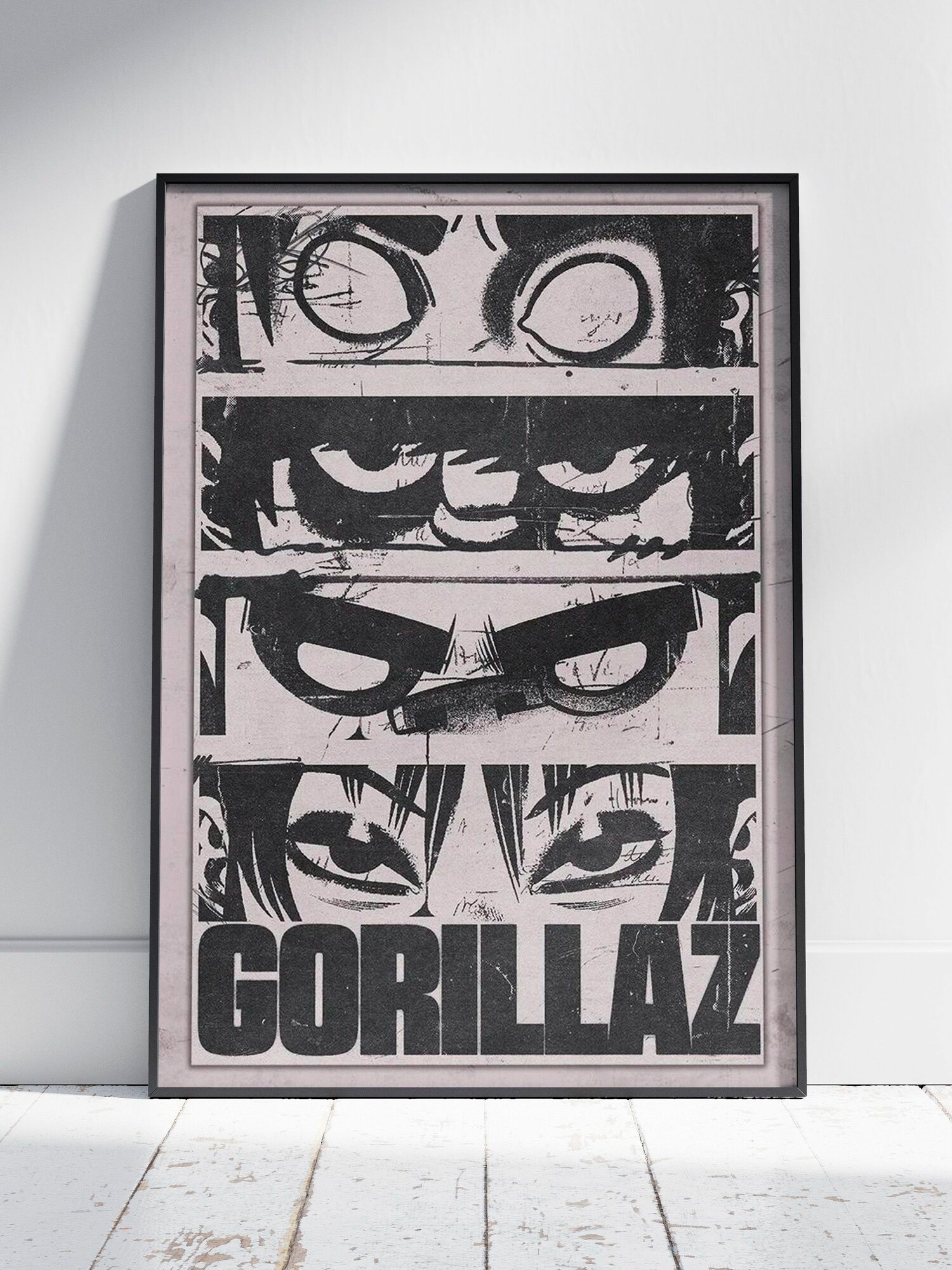 Плакат на стену для интерьера Горилаз (Gorillaz 36) - Постер по музыке и артисту формата A3 (30x42 см)