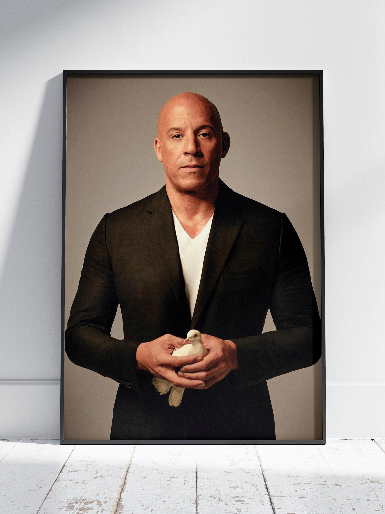 Плакат на стену для интерьера Вин Дизель (Vin Diesel 17) - Постер по актеру фильма, кино, сериала формата A3 (30x42 см)