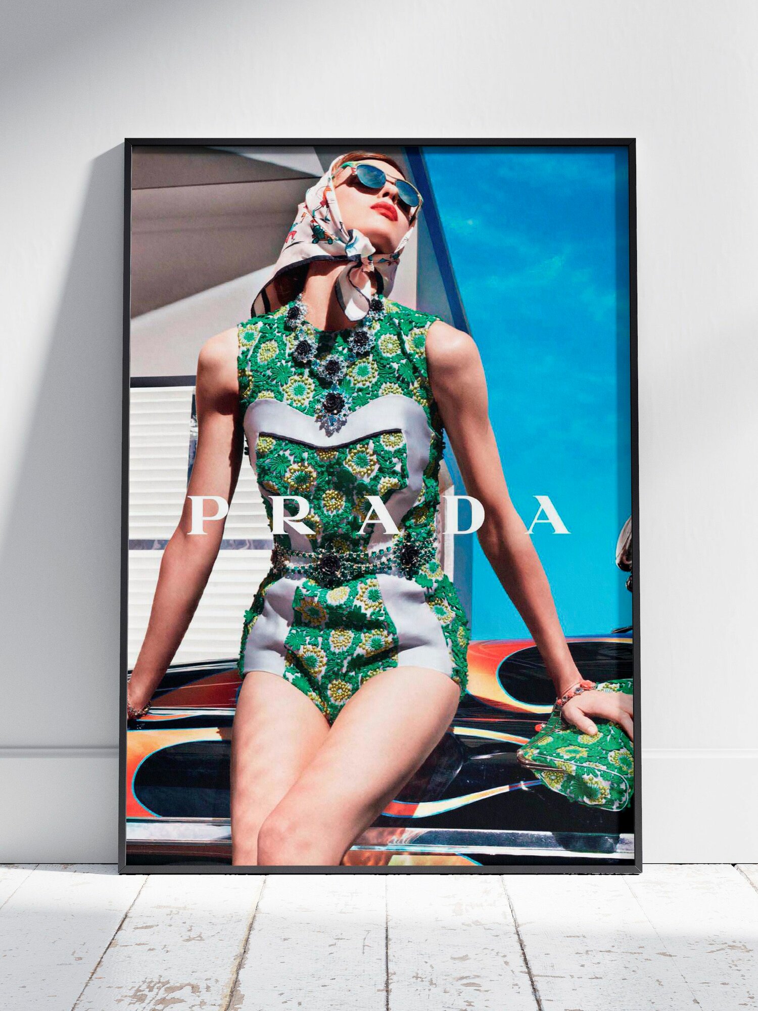 Плакат на стену для интерьера Прада (Prada 1) - Постер по модели, бренду и моде формата A4 (21x30 см)