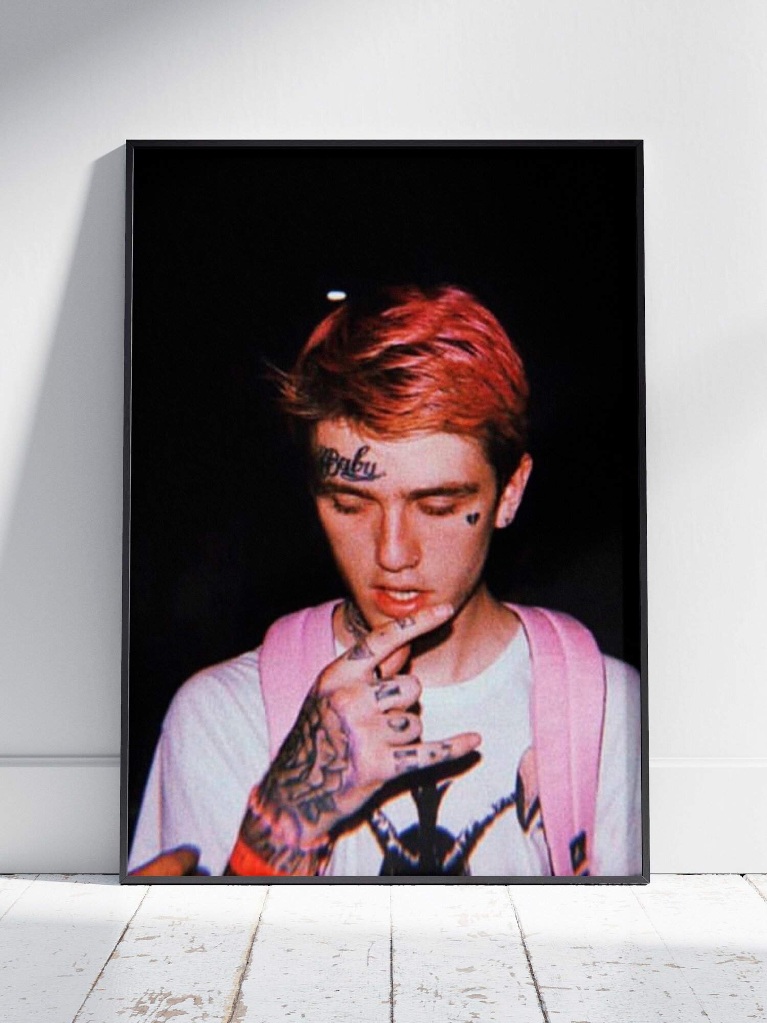Плакат на стену для интерьера Lil Peep (Лил Пип 99) - Постер по музыке и артисту формата A4 (21x30 см)