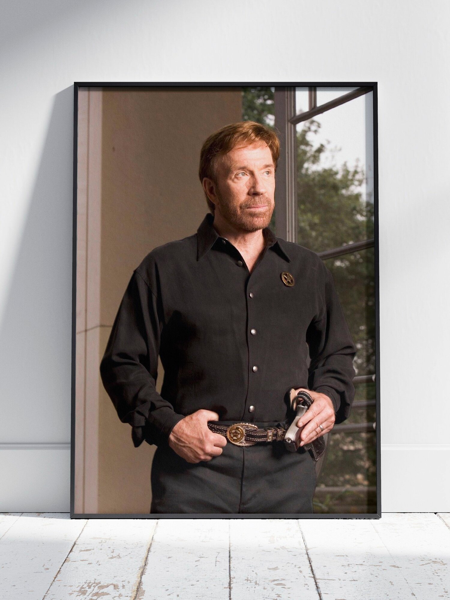 Плакат на стену для интерьера Чак Норрис (Chuck Norris 28) - Постер по актеру фильма, кино, сериала формата A4 (21x30 см)