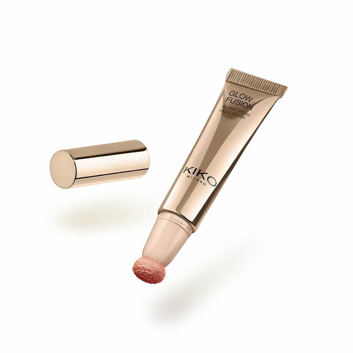 KIKO MILANO Жидкий хайлайтер для лица с аппликатором-спонжем Glow fusion gleam dream highlighter 14 мл оттенок 03 Tequila Sunset