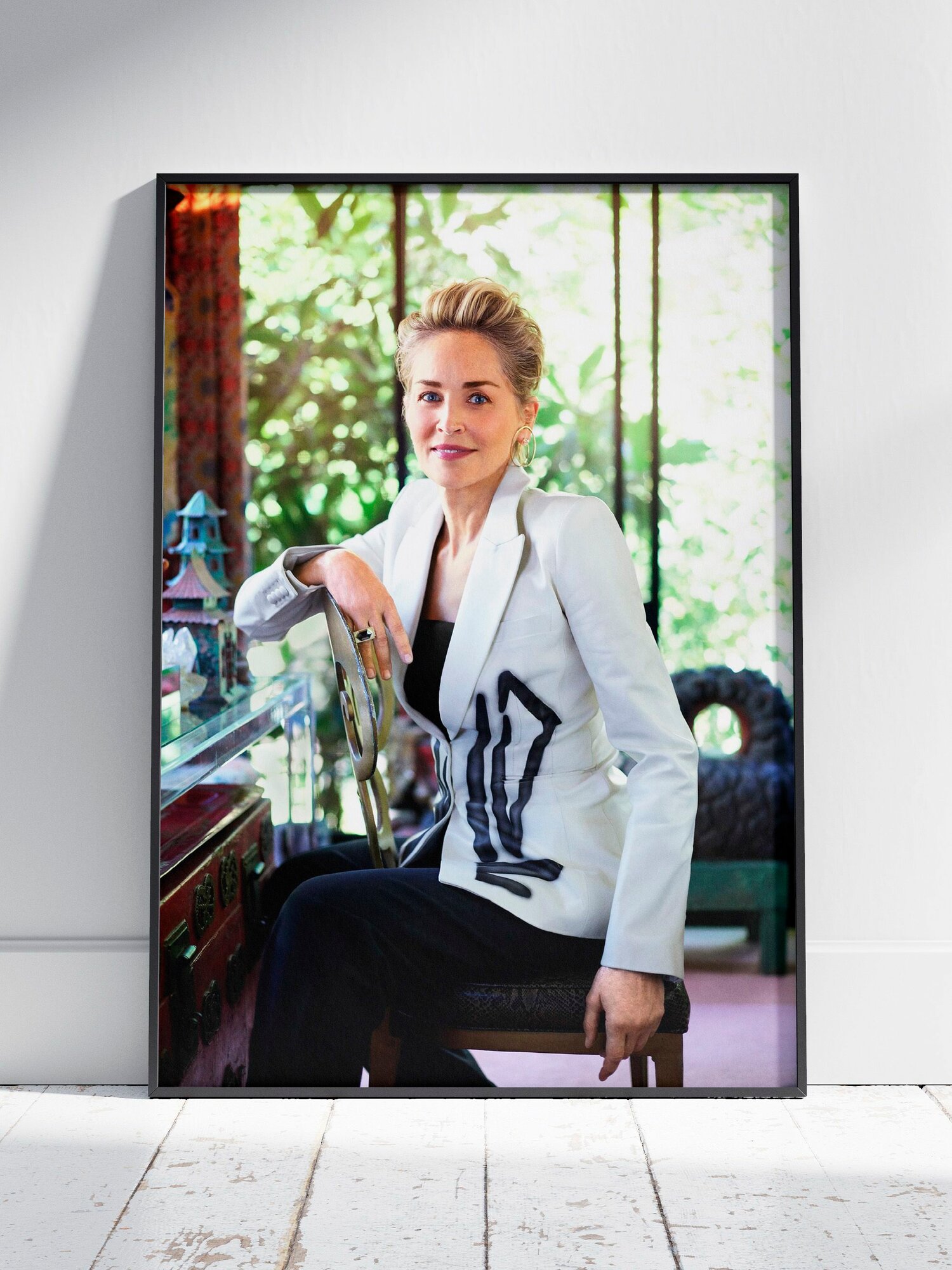 Плакат на стену для интерьера Шэрон Стоун (Sharon Stone 13) - Постер по актеру фильма, кино, сериала формата A4 (21x30 см)