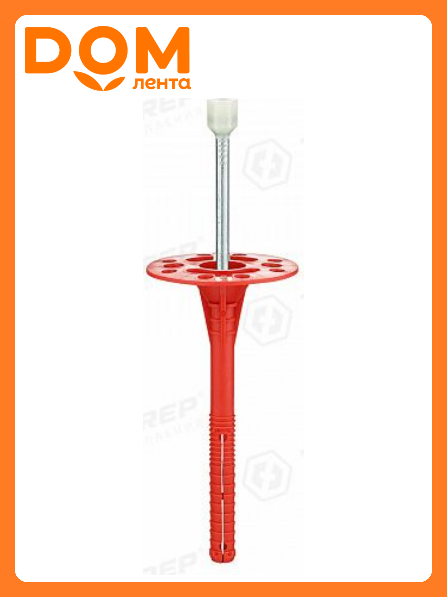 Дюбель-гвоздь TECH-KREP IZL-T, тарельчатый, для бетона и пустотелых материалов, 10х120мм, 50шт