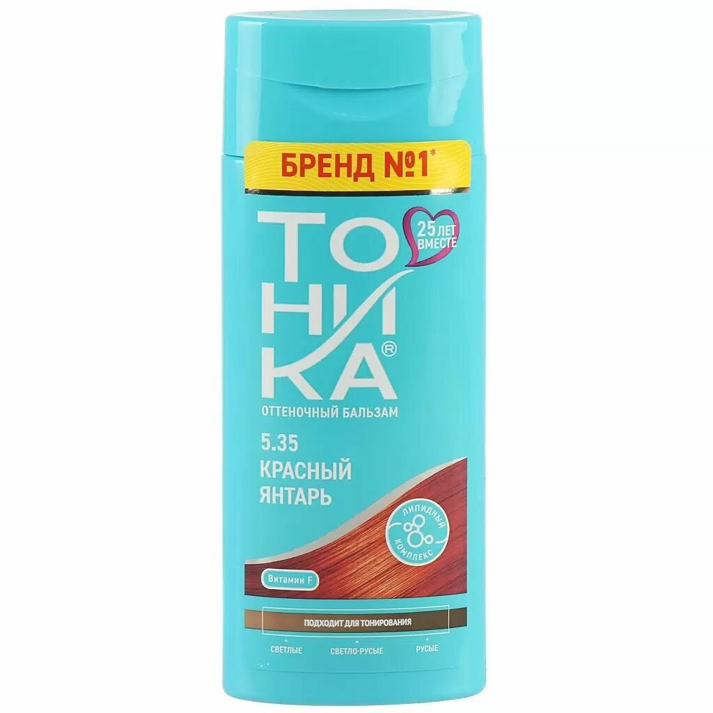 Оттеночный бальзам для волос Тоника 5.35 Красный янтарь, 150 мл, средство для тонирования и ухода